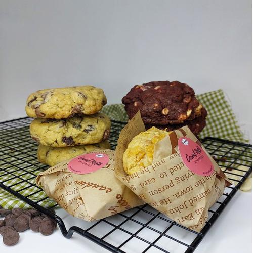 Jual NY Cookies (Original Choco Chunk, Dark Brownie Chocolate, Red ...