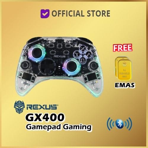 Promo Rexus GX400 Gamepad Wireless Bluetooth Gaming Joystick GX-400 ...