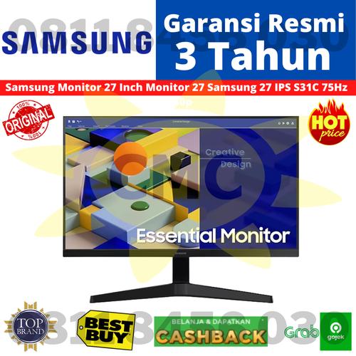 Jual Samsung Monitor 27 Inch Monitor 27 Samsung 27 IPS S31C 75Hz 1080p ...