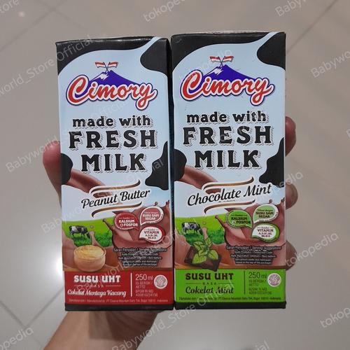 Jual Cimory fresh milk susu UHT rasa PEANUT BUTTER/ CHOCOLATE MINT ...