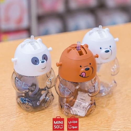 Jual MINISO Botol Minum Lucu - We Bare Bears Collection 5.0 Plastic ...