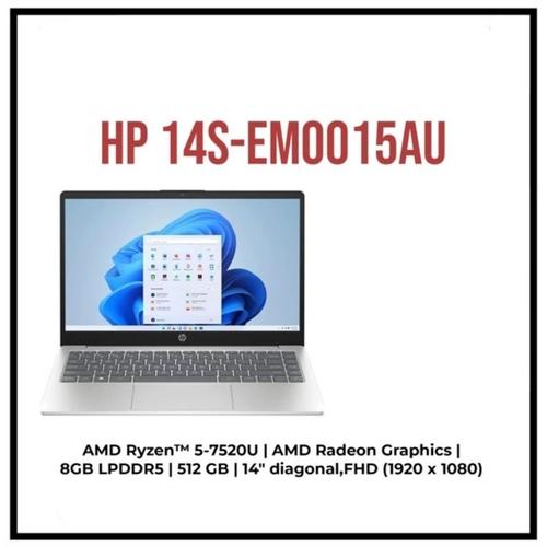 Jual Laptop HP 14 EM0015AU Ryzen 7520 Ram 8/512SSD W11 OHS 14" - Kota ...