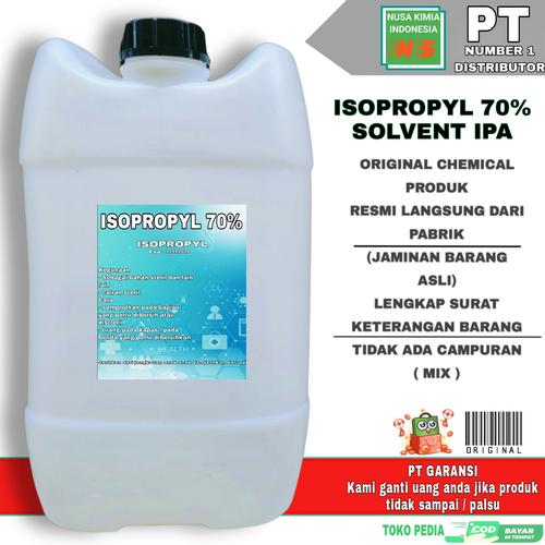 Jual alkohol isopropyl 70% 20 liter / alkohol isopropyl 99% 20 liter ...