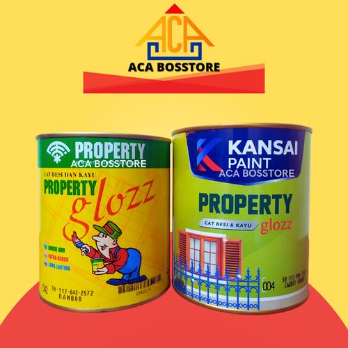 Jual Cat Minyak Property Glozz Kansai Paint Kayu Besi 1 Kg - 028 SHADOW ...