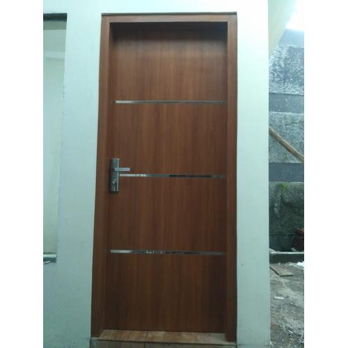 Jual Satu Set Pintu kamar hpl atau Kusen aluminium minimalis - Cokelat ...
