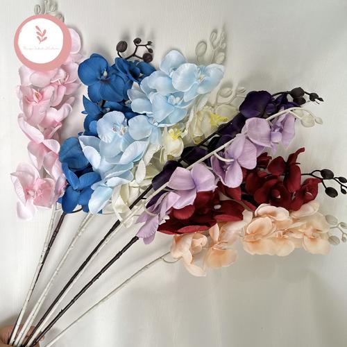 Jual Bunga anggrek palsu kain imitasi artificial dekorasi - Ungu muda ...