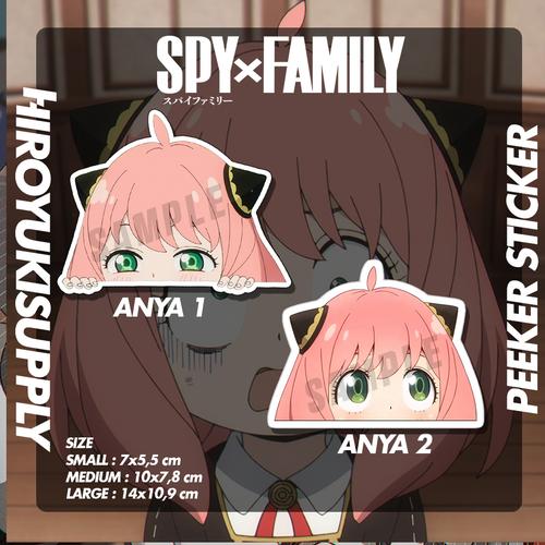 Jual Sticker Anime Spy X Family Anya Peeker - Anya 2, Large : 14 cm ...