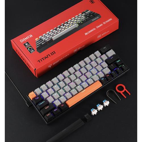 Jual Keyboard Gaming Gamen Titan III Mechanical RGB Light PBT Black ...