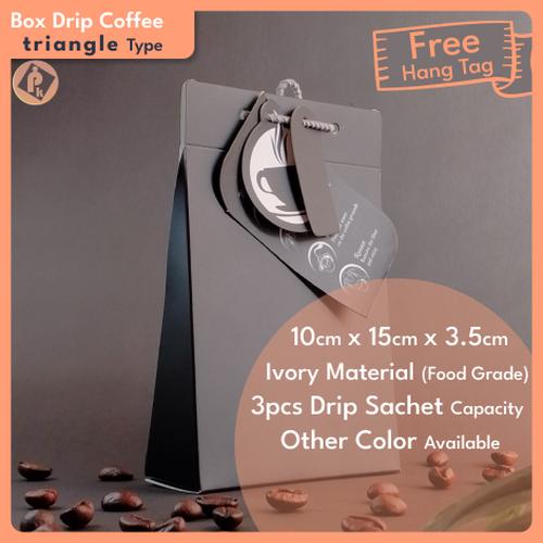 Jual Kemasan Box Segitiga Hitam | Black Box Coffee | Box Drip Kopi ...