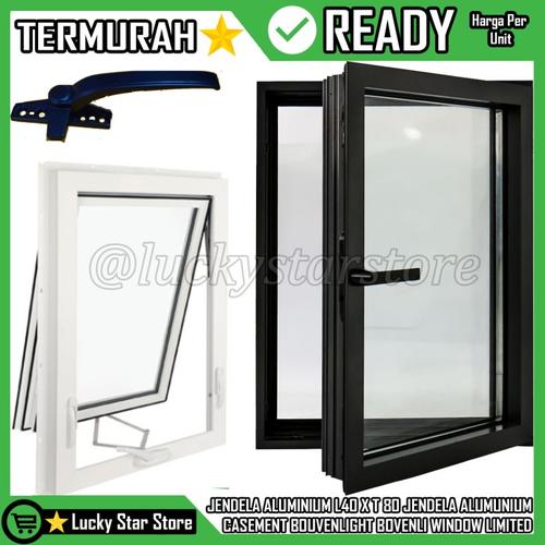 Jual [Instan] JENDELA ALUMINIUM 40X80 CASEMENT BOUVENLIGHT BOVENLI ...