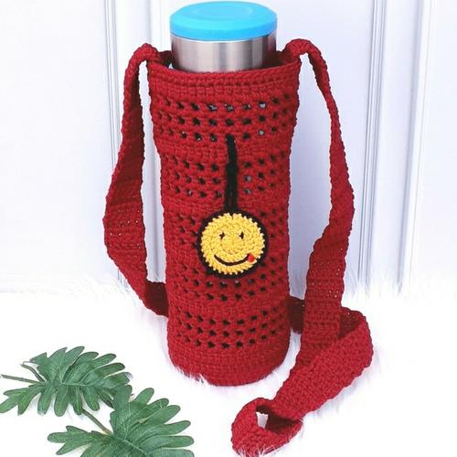 Jual Tas Botol Minum 1 Liter Tas Botol Selempang Rajut Pouch Tumbler ...