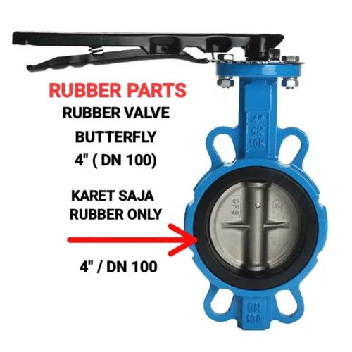 Jual KARET/RUBBER VALVE BUTTERFLY 4" 4 INCHI 4 INCH DN 100 - Jakarta ...