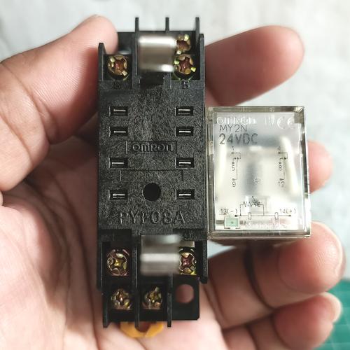 Jual Relay OMRON MY2N 24VDC + Socket OMRON PYF08A 8 Pin Original Japan ...