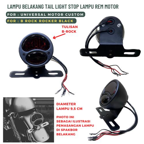 Jual Stoplamp rocker b-rock Full black - Kota Bekasi - Budung Cycles ...