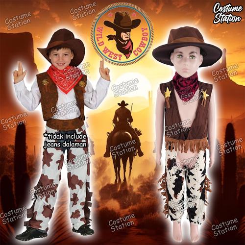 Jual Kostum Cowboy / Costume Koboi Wild West anak cowo - M - Jakarta ...