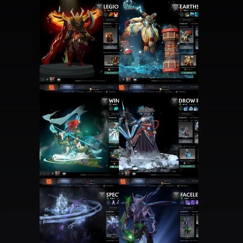 Jual id dota 2 arcana lengkap io es wr wk qop spectre drow void rajor ...
