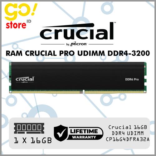 Jual RAM Crucial Pro UDIMM DDR4 16GB/32GB 3200Mhz CL22 RAM PC - Jakarta ...