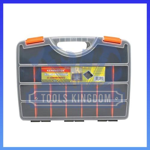 Jual Mini Tool Box With Handle Kenmaster MK-23 / Toolbox Koper 23 Slot ...