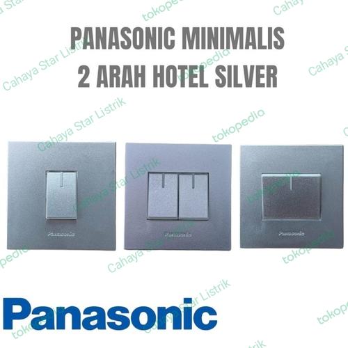 Jual PANASONIC SAKLAR TUNGGAL / SERI HOTEL 2 ARAH WESJ SILVER MINIMALIS ...