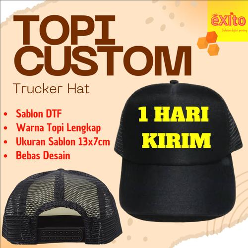 Jual Topi Jaring / Trucker Custom Satuan - Bebas Desain - TOPI POLOS ...