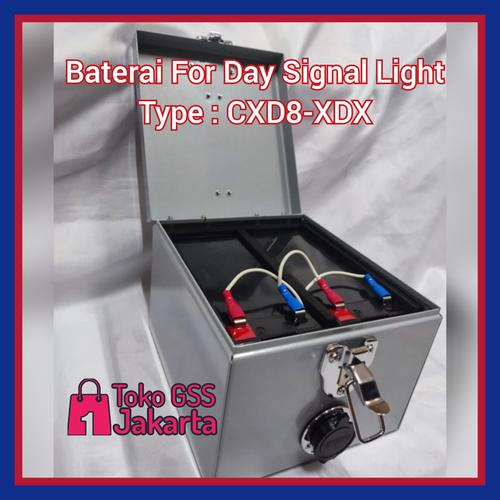 Jual Battery For Day Signal Light CXD8-XDX Baterai lampu Aldis ...