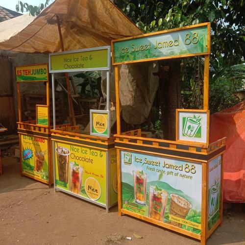 Jual BOOTH PORTABLE BAHAN KAYU JATI 12MM TEBAL DAN KOKOH - pakai gambar ...