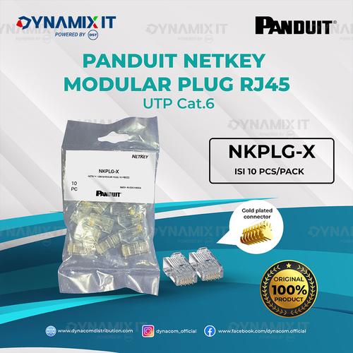 Jual Konektor Panduit Modular Plug RJ45 UTP Cat.6 - NKPLG-X - 10pcs ...