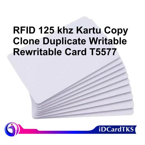 Jual RFID 125 khz Kartu Copy Clone Duplicate Writable Rewritable Card ...