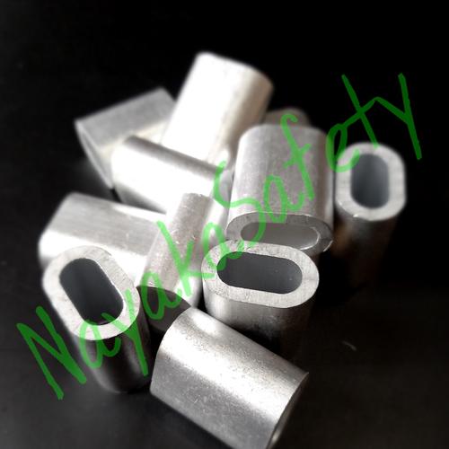 Jual Ferrule Alumunium 14mm Bahan Untuk Klem / Press Wire Rope Ukuran ...