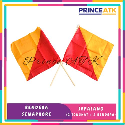 Jual BENDERA SEMAPUR / SEMAPOR / SEMAPORE SEPASANG (2 TONGKAT DAN 2 ...