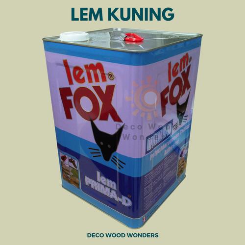 Jual Lem Fox kuning Prima D blek 14 kg / Lem HPL / Lem Triplek 14kg ...