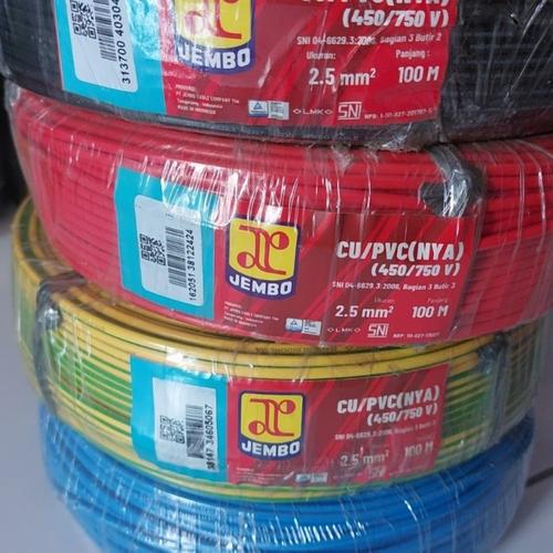 Jual Kabel NYA 2,5 2.5 mm Roll 100M Jembo Tunggal - Merah - Jakarta ...