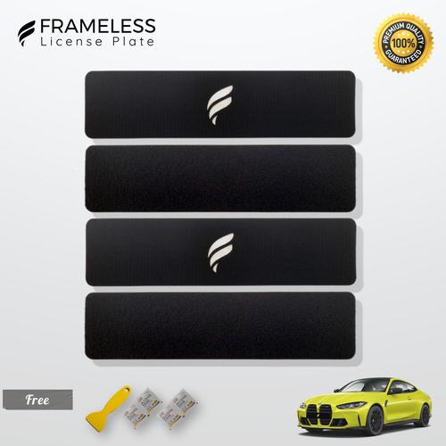 Jual Frameless plate dudukan plat nomor mobil clean look (2 hook & 2 ...