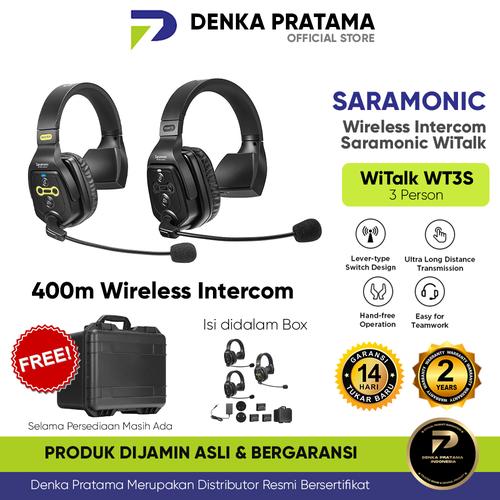 Promo Saramonic Witalk WT2S / WT3S Wireless Headset Intercom System - WT3S (3 Orang) Cicil 0% 3x ...