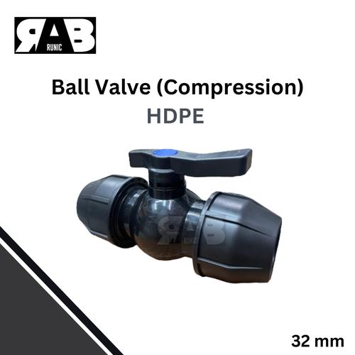 Jual Ball Valve / Stop Kran HDPE Compression 1" inch (32 mm) - Jakarta ...