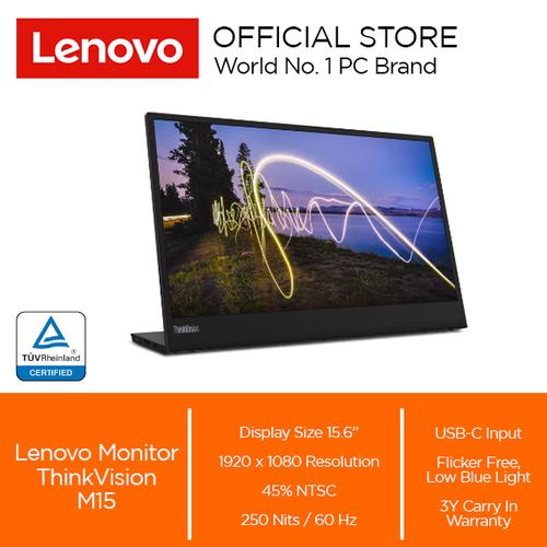 Promo Lenovo Monitor ThinkVision M15 15.6" IPS 60Hz Cicil 0% 3x ...