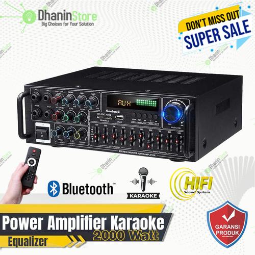 Promo Power Amplifier Bluetooth Karaoke Equalizer Class D Stereo 2000 Watt - Jakarta Barat ...
