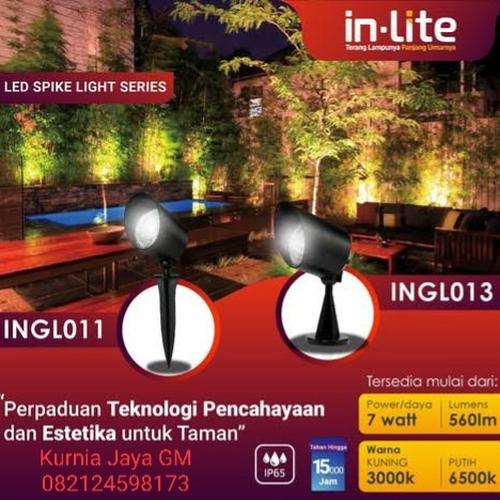Jual Inlite INGL013 Lampu Taman Plafon LED 7watt Garden Light Outdoor IP65 - Putih 6500k ...