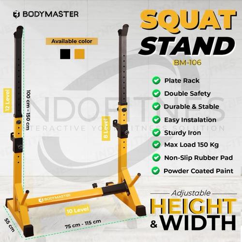 Jual Bodymaster squat stand squad rak tiang rak barbel bench press - Kab. Sleman - Gym Apparel ...
