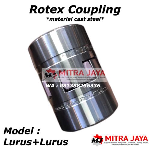 Jual KOPLING ROTEX GR 24 CAST STEEL MODEL LURUS COUPLING KTR GR24 ...