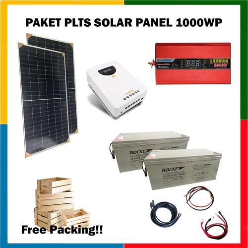 Jual Paket PLTS Solar Panel 1000WP Aki 400Ah - Jakarta Utara - PV EXMB ...