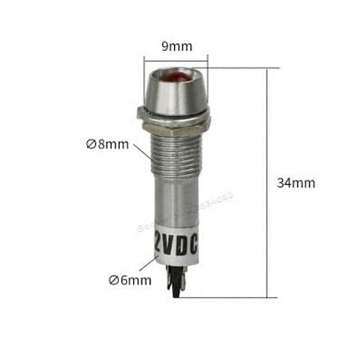 Jual Lampu LED 220Volt AC Signal Indicator Lamp Pilot Blue Dashboard ...