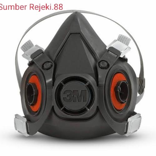 Jual 3m respirator Double Cartridge/filter Masker 6300 3M Original ...
