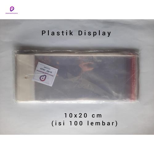 Jual Plastik Display 10x20 cm/ Plastik Opp Gantung isi 100 LEMBAR - Kab ...