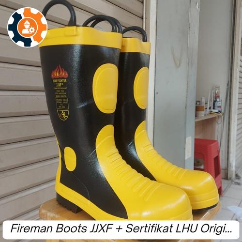 Jual Sepatu Pemadam JJXF Original + Sertifikat LHU Damkar Original - 42 ...