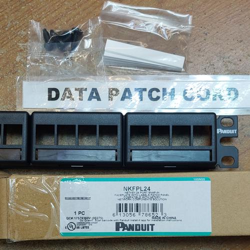 Jual PATCH PANEL 24 PORT PANDUIT NETKEY 24PORT KOSONG TANPA MODULAR ...