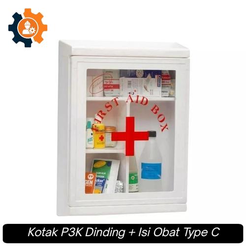 Jual Kotak P3K Dinding + Isi First Aids Type C Lengkap - Jakarta Barat ...