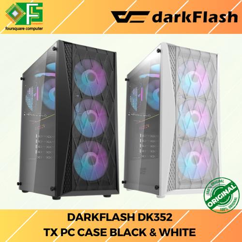 Jual Casing PC ATX Darkflash DK352 Black & White + 4x ARGB Fan | CPU ...