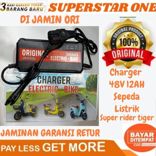 Jual Charger 48V 12AH Sepeda Listrik - Super rider tiger - Kab. Serang ...