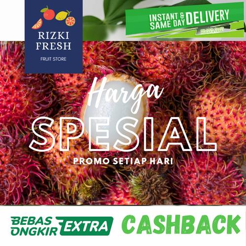 Jual Buah Rambutan Musiman Manis dimakan langsung 1 ikat isi 500gr ...